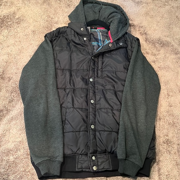 burnside | Jackets & Coats | Hooded Puffer Jacket Hybrid | Poshmark